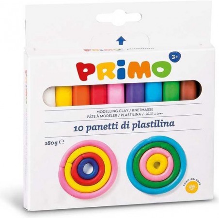 PAQUET DE 10 PATE A MODELER 180G - PRIMO