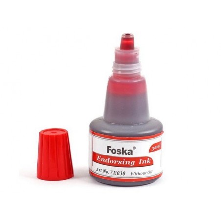 ENCRE A TAMPON 30ML FOSKA - ROUGE