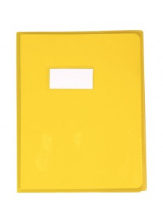 PROTEGE CAHIER TRANSPARENT A4 CRISTAL 21X29.7 CM GM - JAUNE