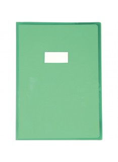 PROTEGE CAHIER TRANSPARENT A4 CRISTAL 21X29.7 CM GM - VERT