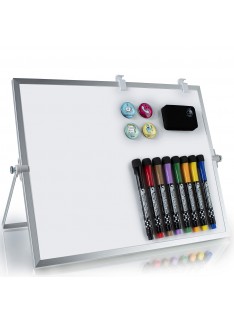 MINI TABLEAU BLANC A POSER SUR BUREAU 18.5 X 27CM - AD