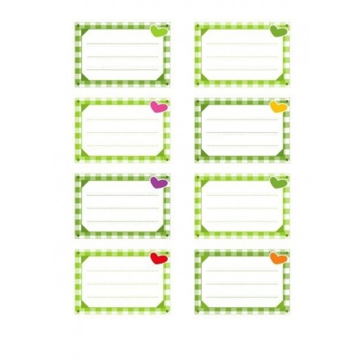 PAQUET DE 5 ETIQUETTES DE NOM SCOLAIRE -AMZ
